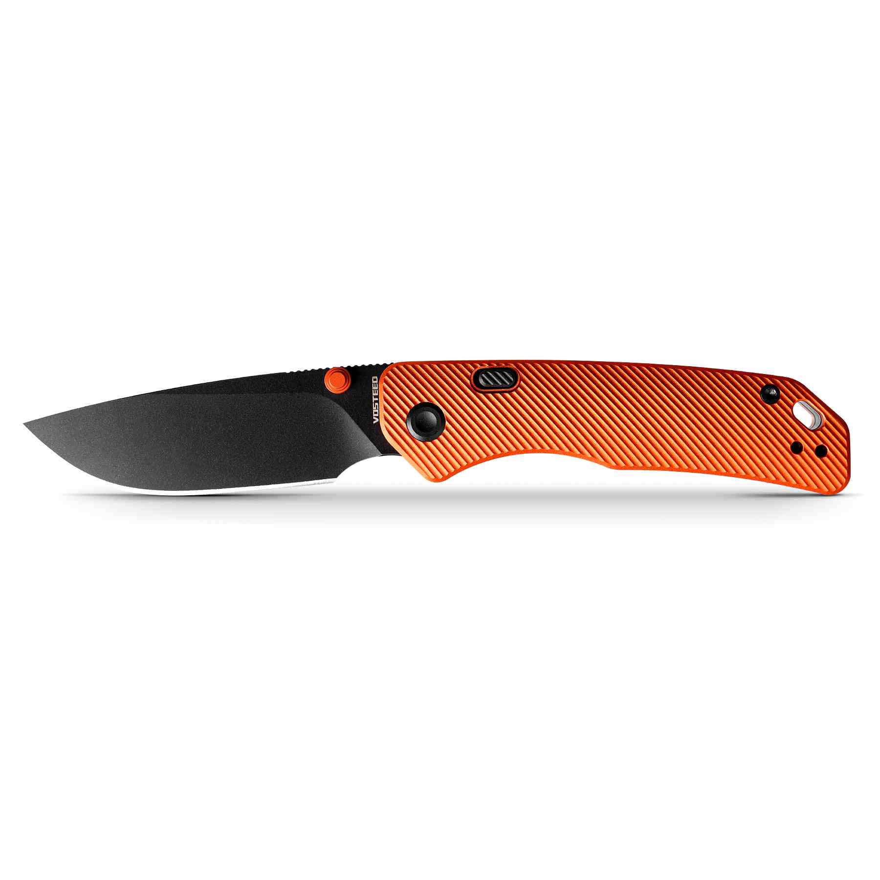 Marten 154CM Pocket Knife | Orange Aluminum Safety Folder