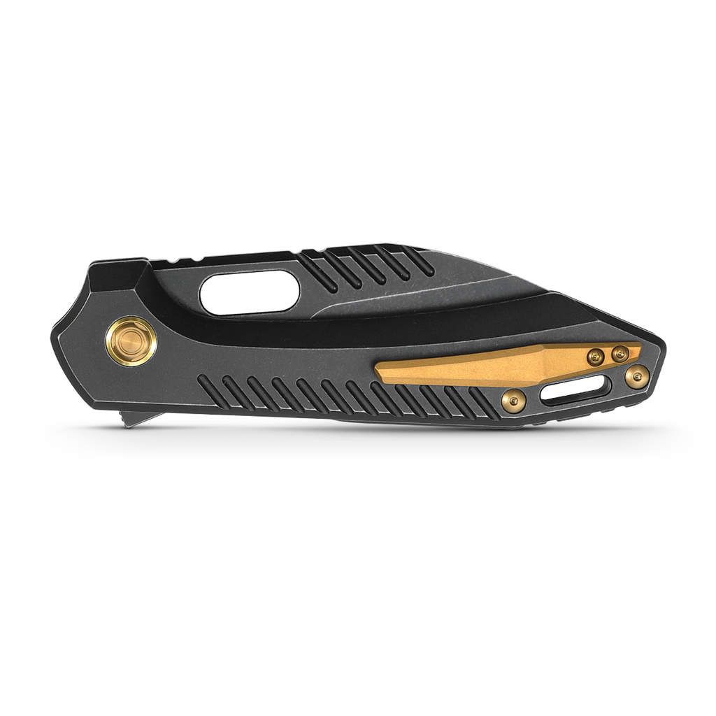 RSKAOS - Top Liner Lock (3.46" M390 Blade & Titanium Wharncliffe Handle ...