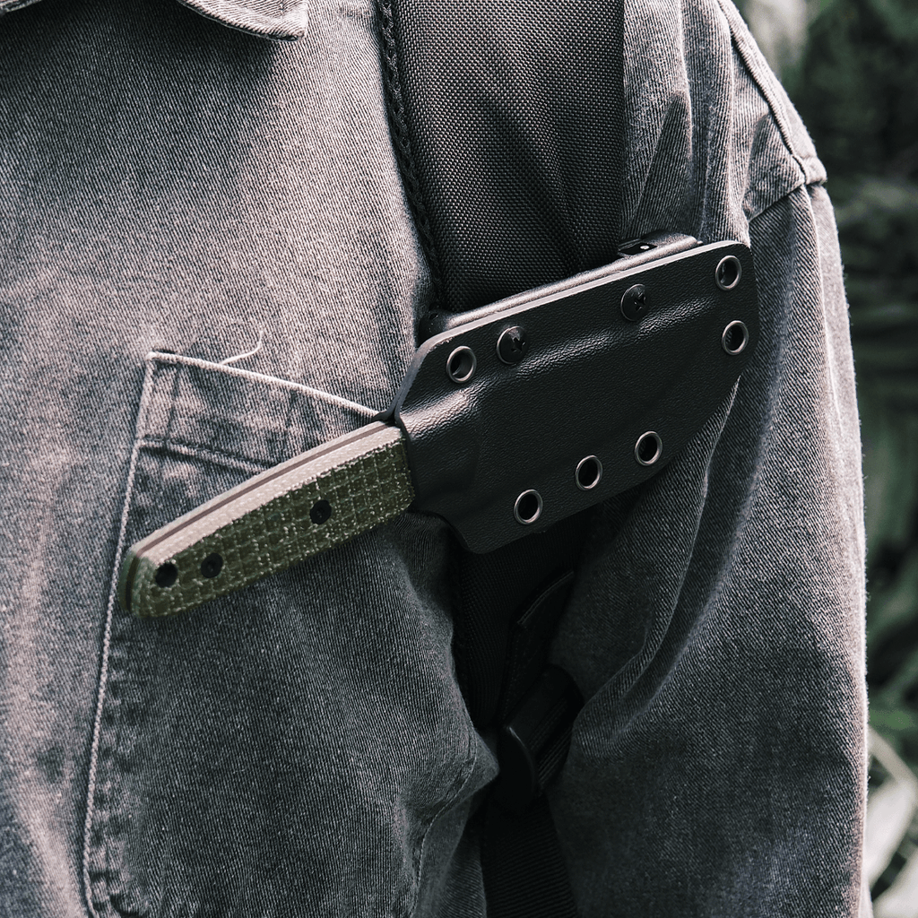 Mink - Fixed Blade Knife (3.33" Nitro-V Blade & Micarta Handle) - D010 ...