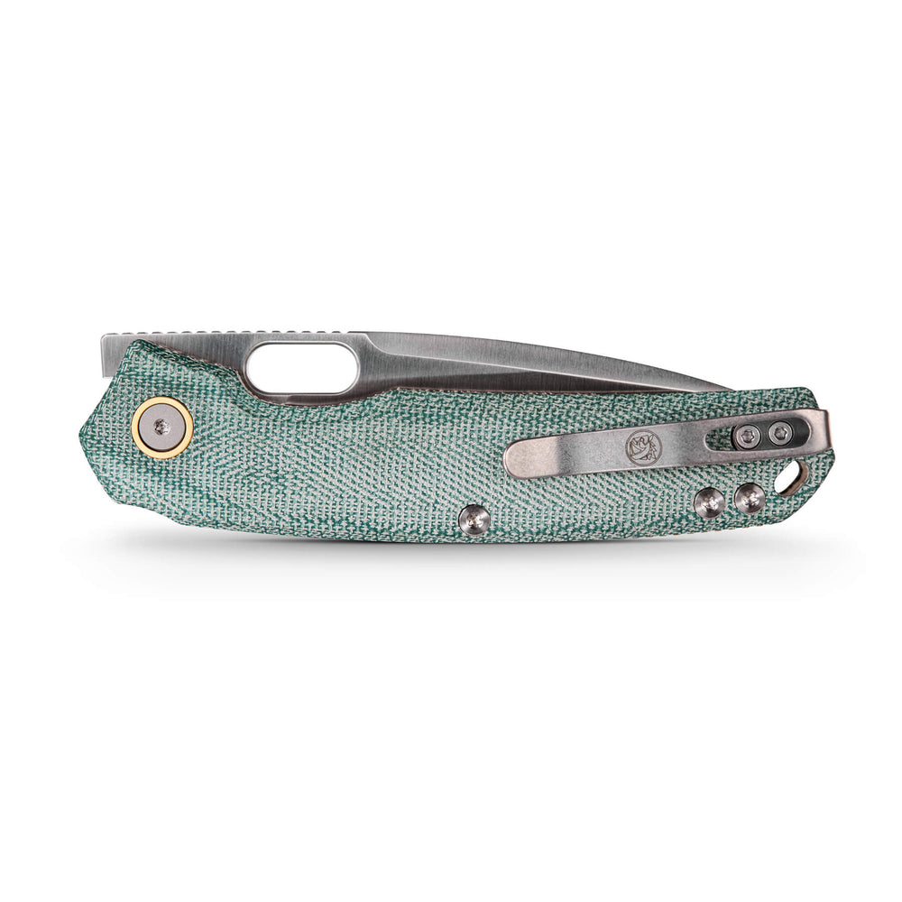 Psyop Pocket Knife | Aluminum Handle Button Lock Speed