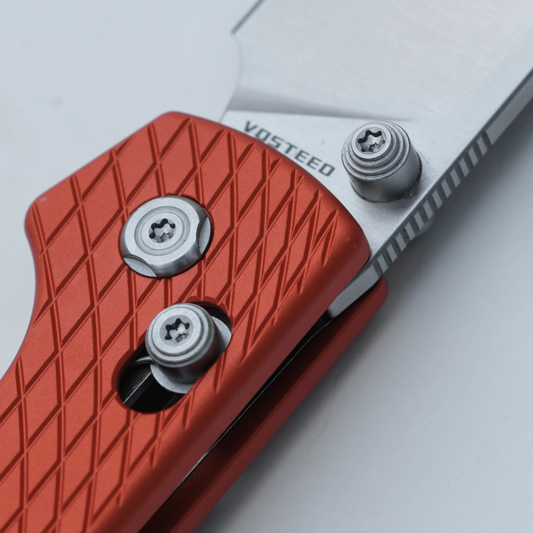 Raccoon - Button Lock Knife (3.25" 14C28N Blade & G10 Handle)– Vosteed