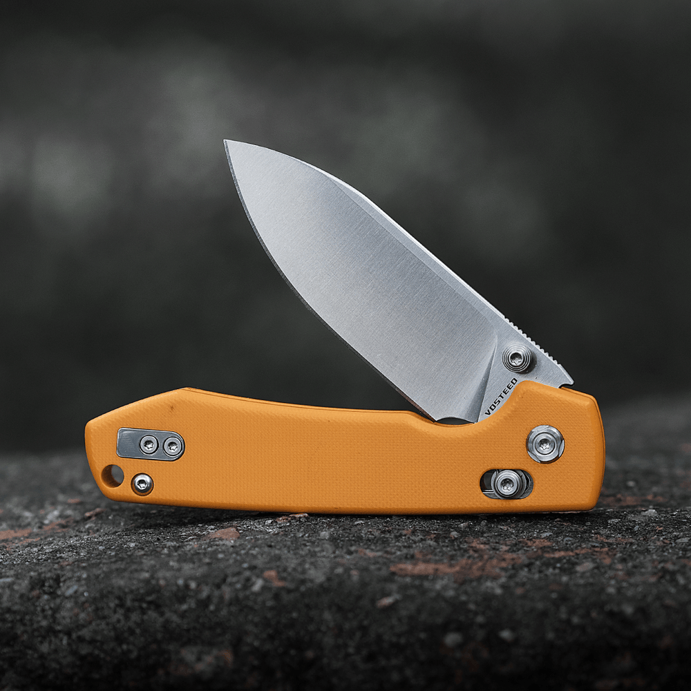Raccoon Button Lock Knife | Nitro-V Micarta EDC Excellence