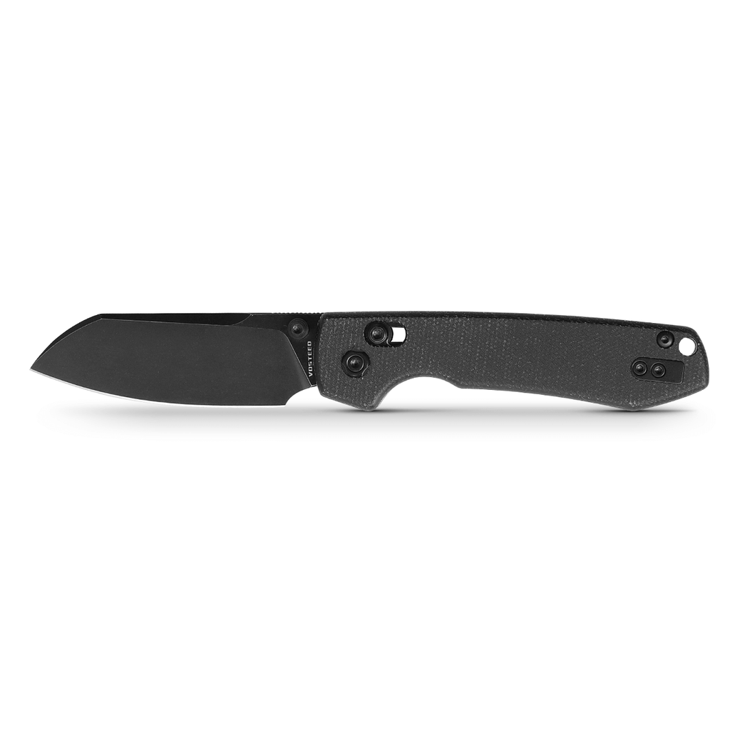 Raccoon - Cross-bar Lock knife (3.25" 14C28N Blade & Micarta Handle ...