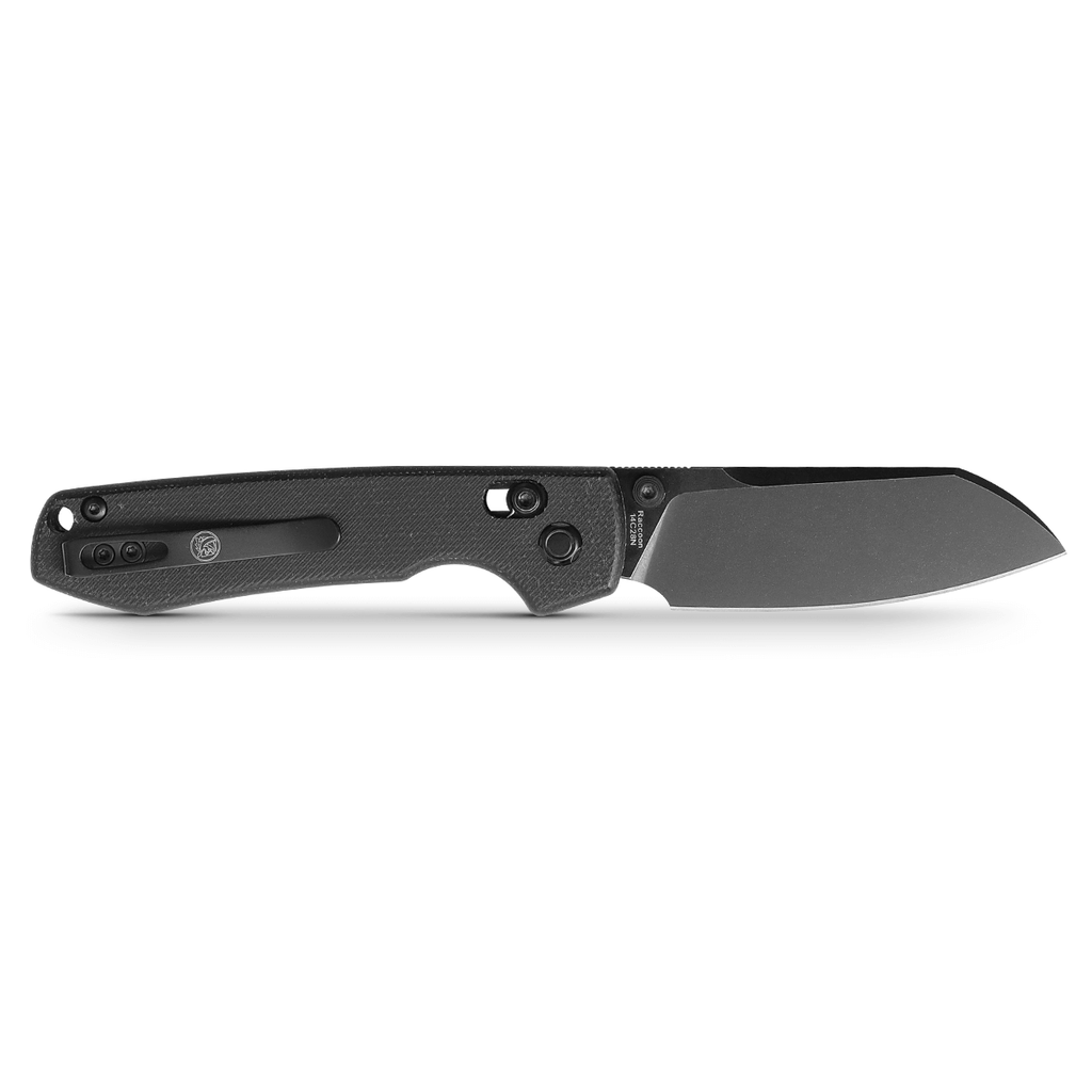 Raccoon - Cross-bar Lock knife (3.25" 14C28N Blade & Micarta Handle ...