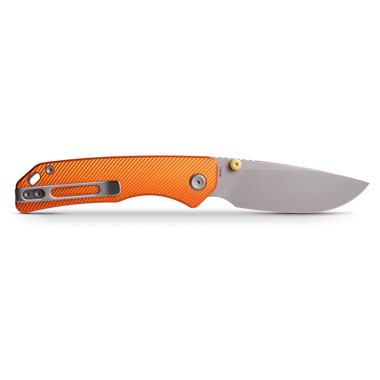 Marten 154CM Urban Knife | High-Vis Orange Aluminum Handle