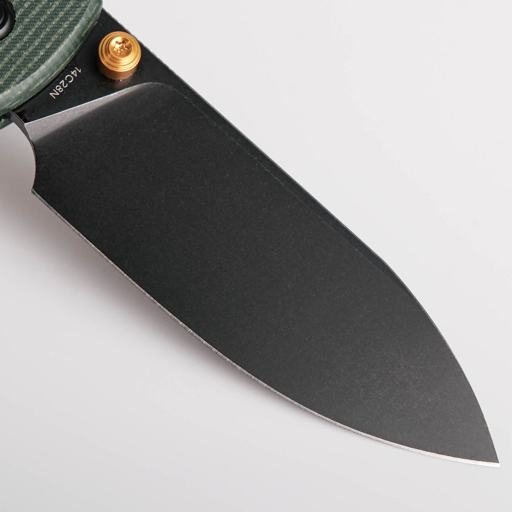 Raccoon Top Liner Lock Knife | 14C28N Micarta EDC Smoothness